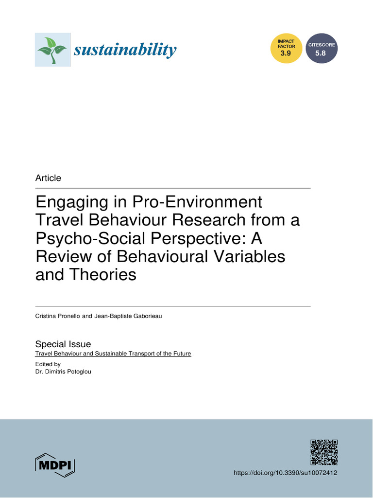 Sustainability 10 02412 With Cover | PDF | Attitude (Psychology ...