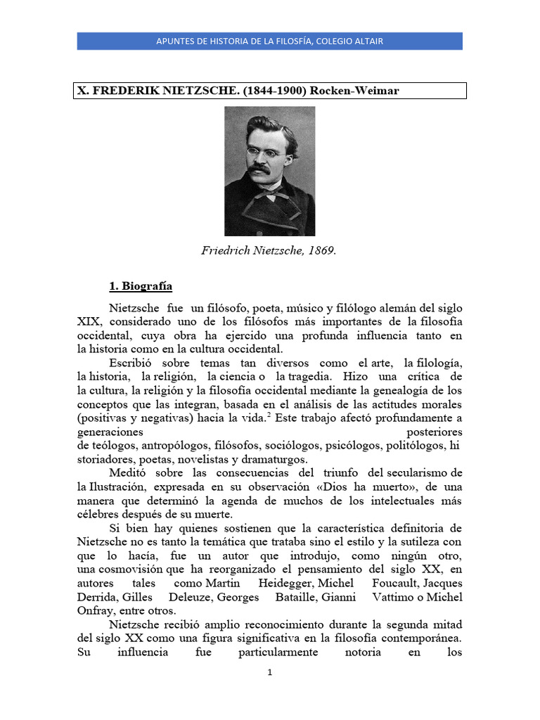 F. Nietzsche | PDF | Friedrich Nietzsche | Moralidad