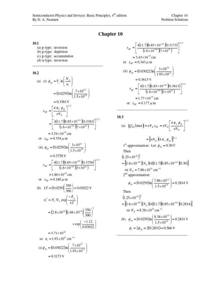 Chapter 10 | PDF | Semiconductors | Solid State Engineering