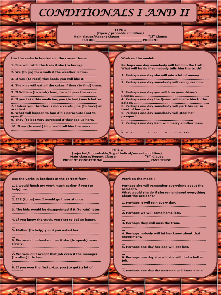 Conditionals1&2-BQS-2024 | PDF | Linguistic Morphology | Language Mechanics