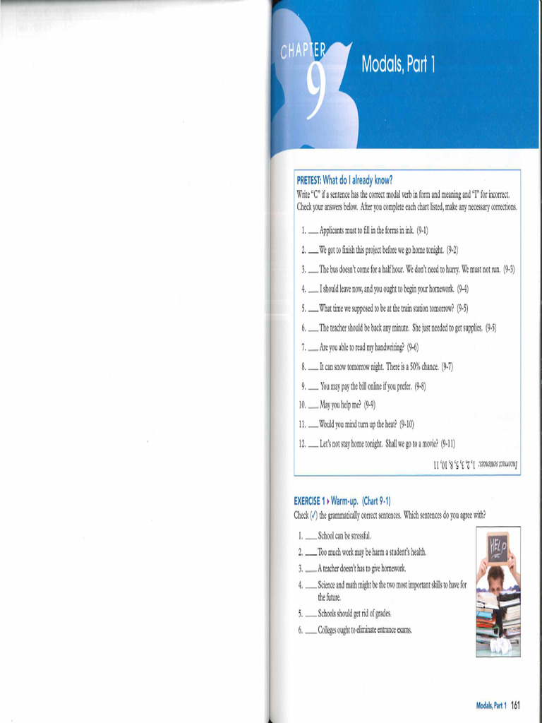 Chap.9 Modals, Part.1 | PDF