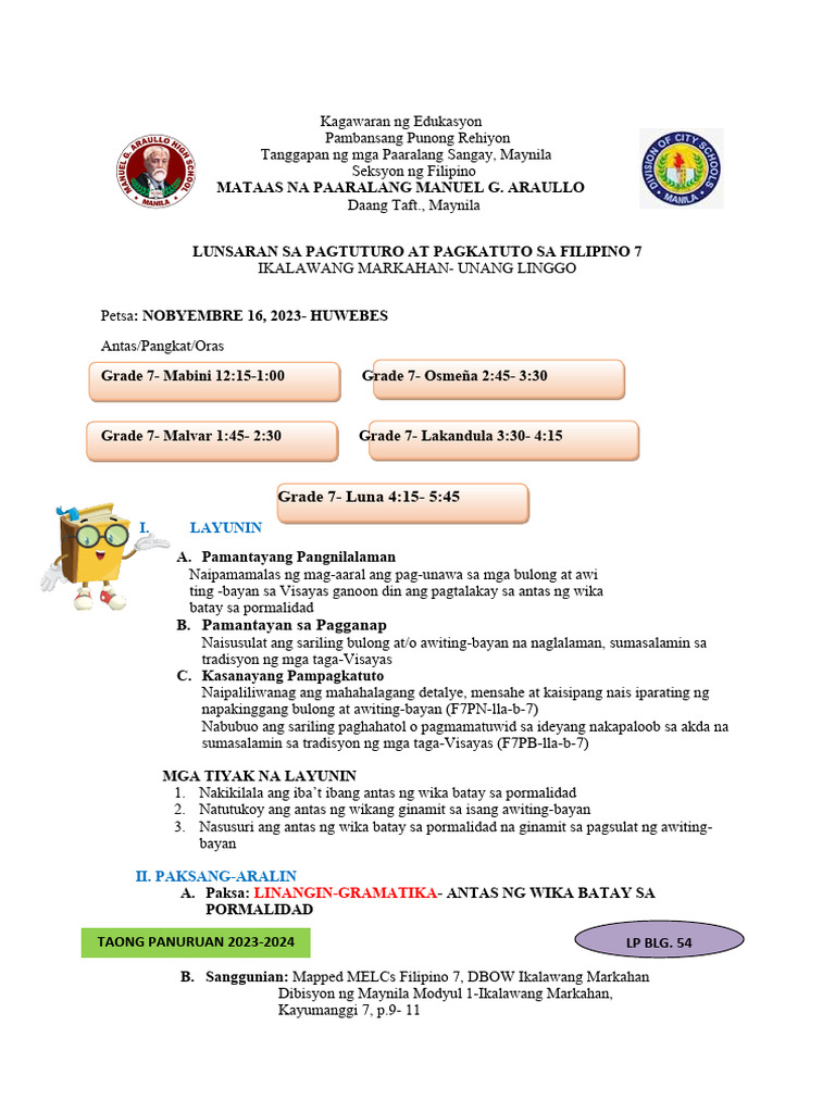 F7 Q2 W1 LUNSARAN-GRAMATIKA-Suasba | PDF