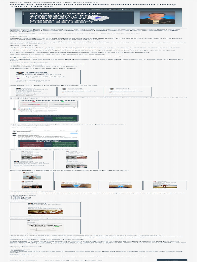 04-How To Remove Yourself From Social Media Using x27 Pillar Pieces x27 | PDF | Social Media ...