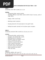 Baby Class Term One Package | PDF