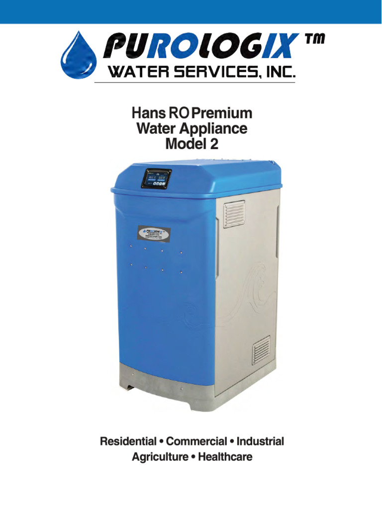 PLX Hans Model 2 RO OverviewHR | PDF | Water | Membrane