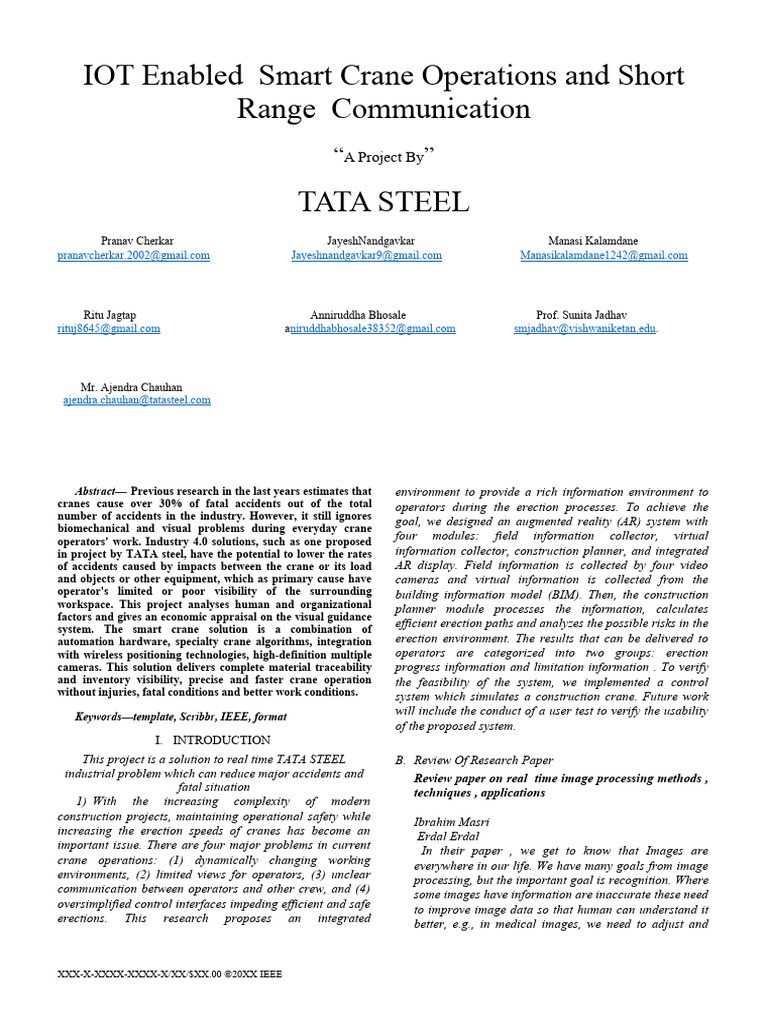 Iee Paper Iot | PDF | Wireless Sensor Network | Computer Network