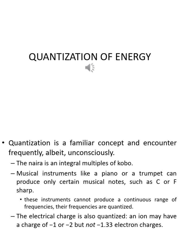 Quantization of Energy | Download Free PDF | Electromagnetic Radiation ...