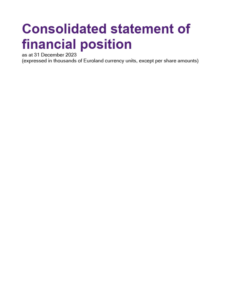 IFRS Example Consolidated Financial Statements 2023 10 | PDF ...