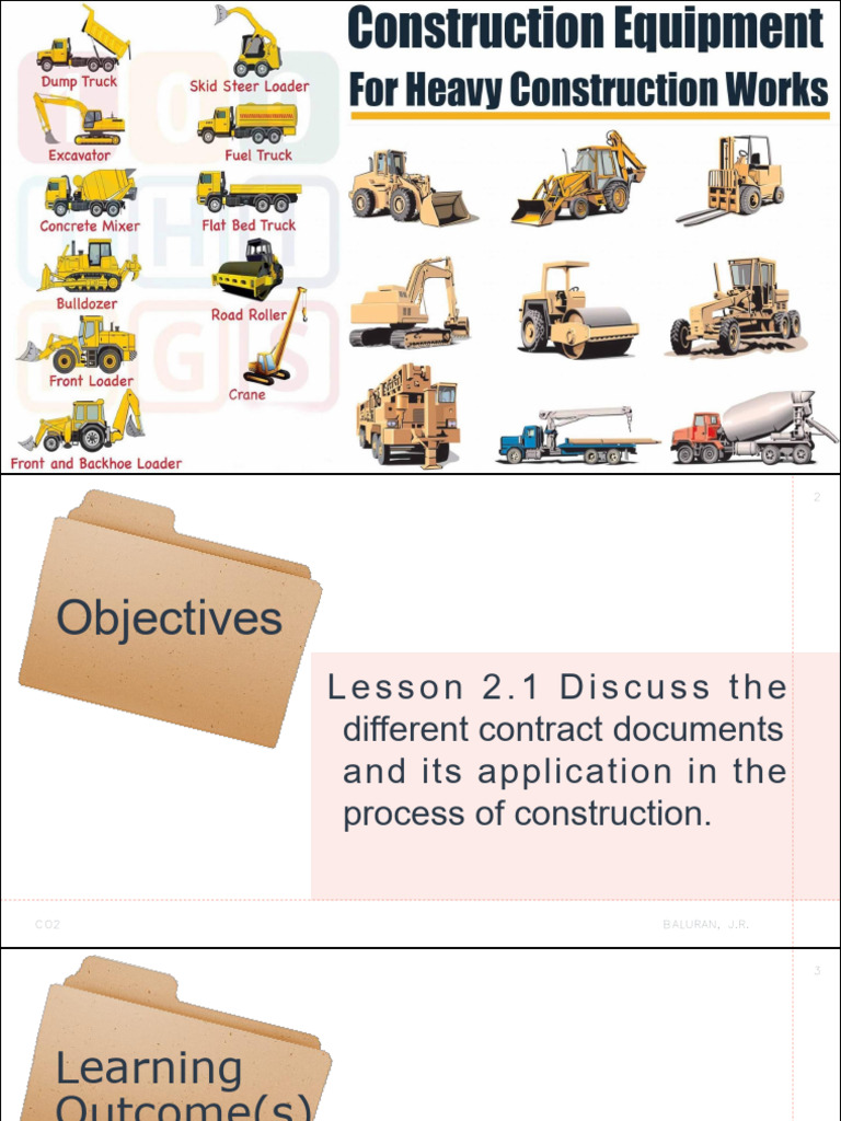 CO2-Module-2-Lesson-2.2-Heavy-Equipment | PDF | Crane (Machine) | Heavy ...