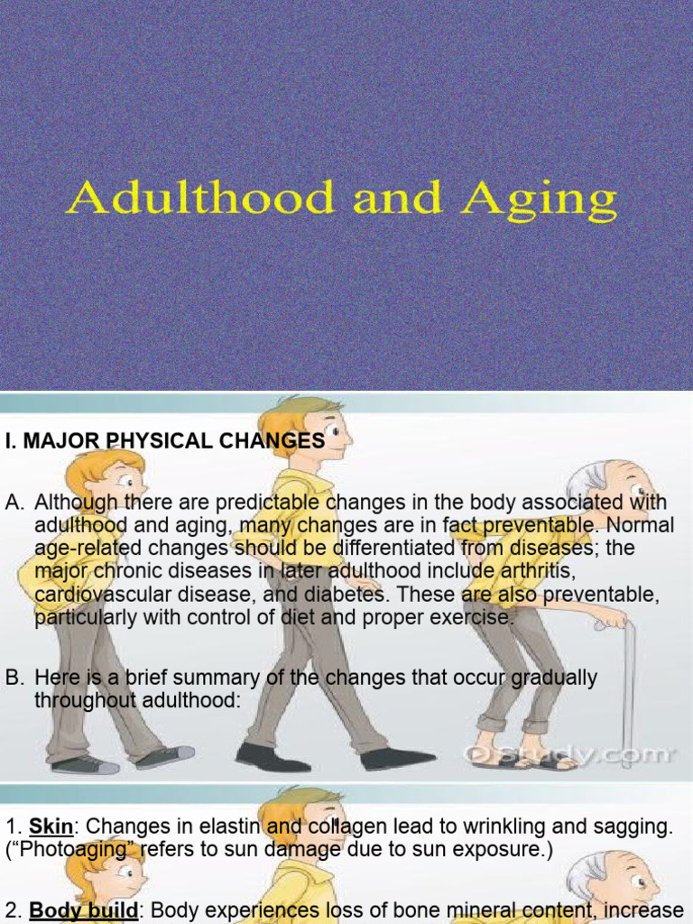 Adulthood and Aging 1 | PDF | Palliative Care | Medicine
