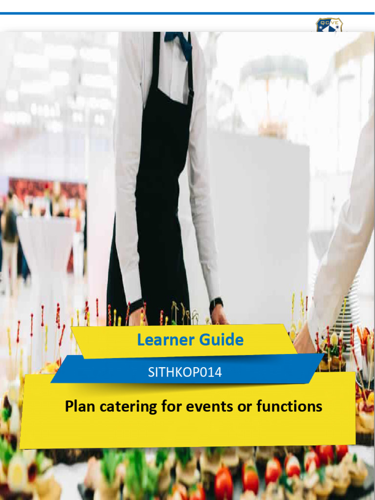 SITHKOP014 - Learner Guide | PDF | Menu | Customer