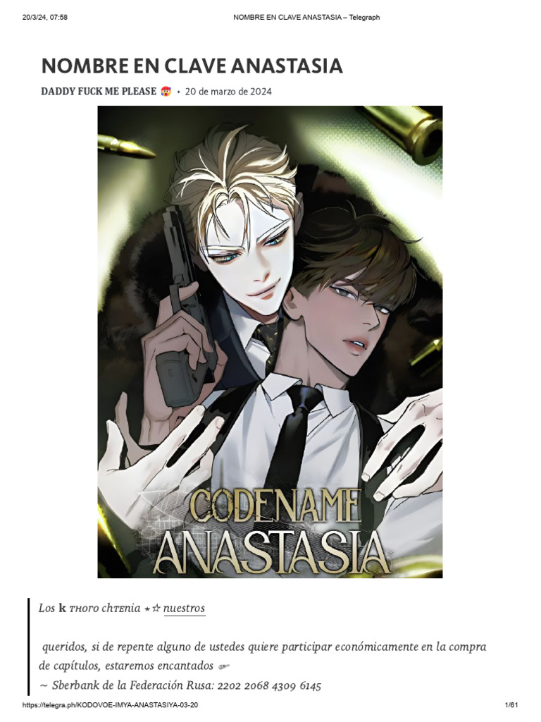 Raw Codename Anastasia Cap 39 1 | PDF