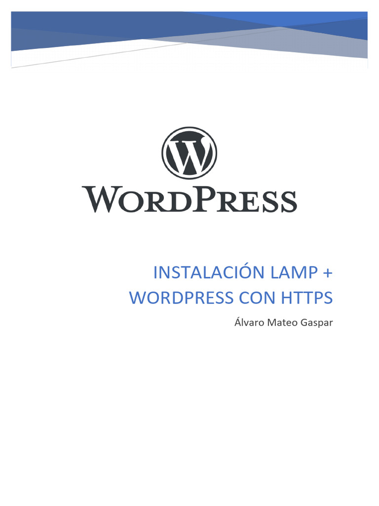 Guía LAMP y WordPress con HTTPS | PDF | Word Press | Php