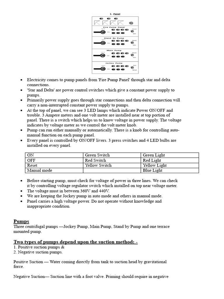 Fire Pump Pdf Pump Power Supply