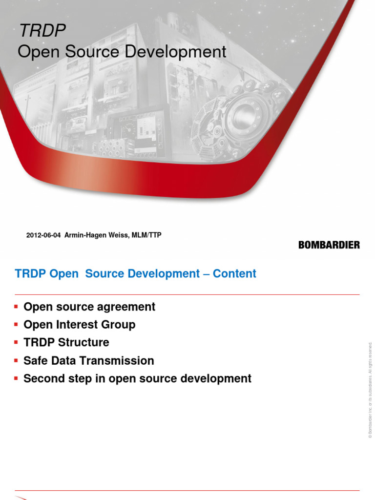 TCN TRDP2 I CNC 003 01 TCNOpen Presentation | PDF | Network Protocols ...