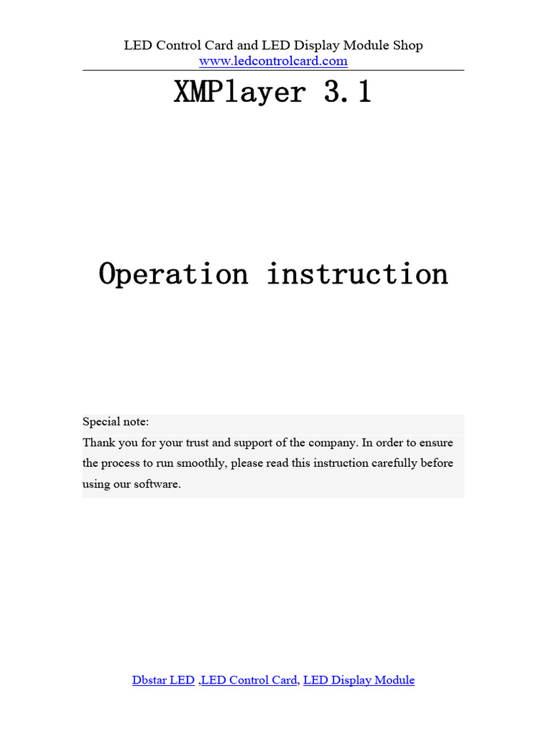 dbstar-XMPlayer3.1 Manual | PDF | Window (Computing) | Button (Computing)