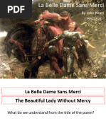 Analysis of "La Belle Dame sans Merci" | PDF | Metre (Poetry) | Poetry