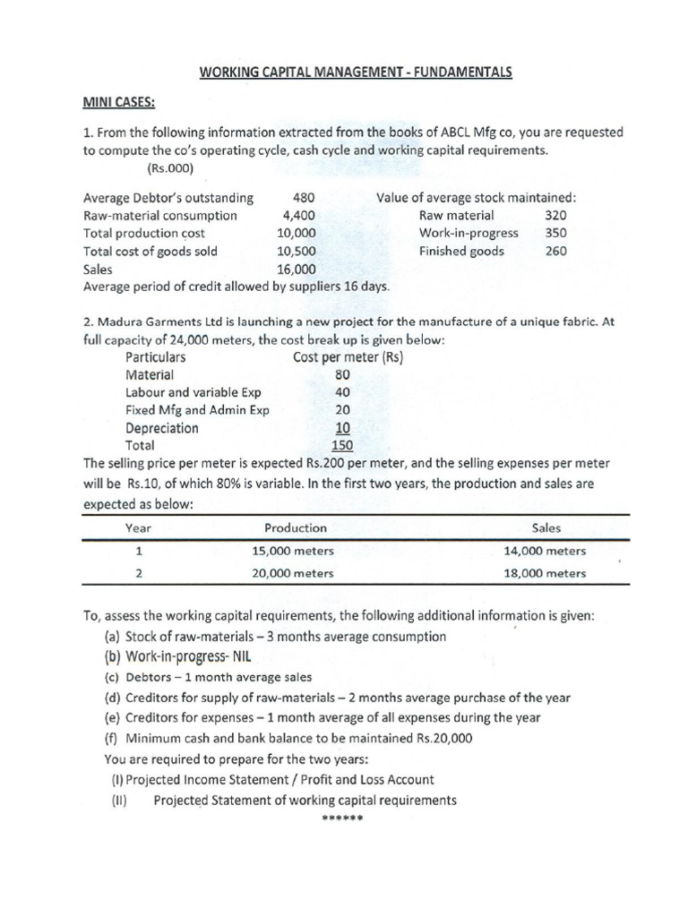 1.1. WCM-ABCL and Madura Garments | PDF
