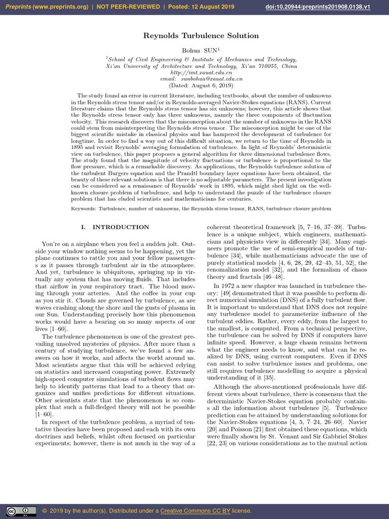 Topology Data Analysis | PDF | Navier–Stokes Equations | Reynolds Number
