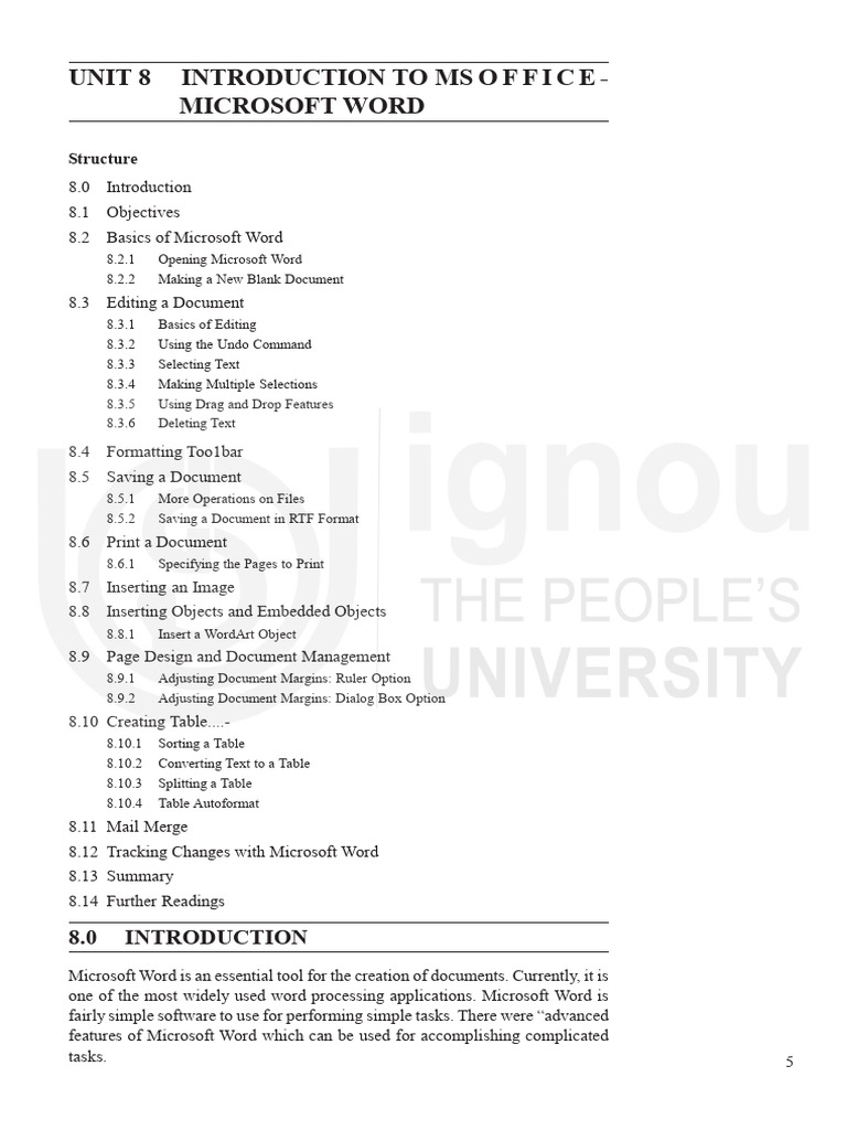 MS WORD | PDF | Microsoft Word | Computer File