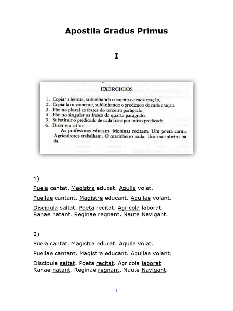 Apostila Gradus Primus - Respostas | PDF