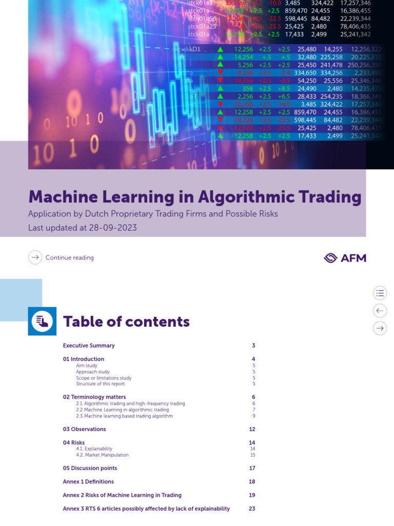 Report Machine Learning Trading Algorithms | PDF | Machine Learning ... Report Machine Learning Trading Algorithms | PDF | Machine Learning ...