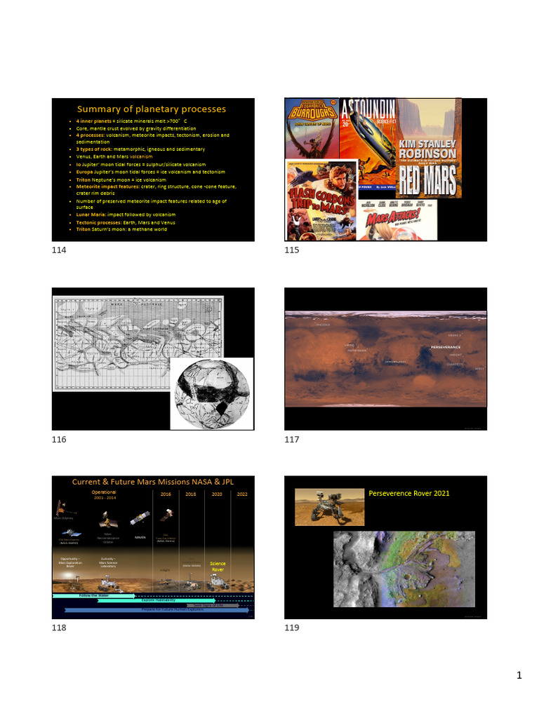 GEOLOGY Lecture 2-1 | PDF | Plate Tectonics | Mars