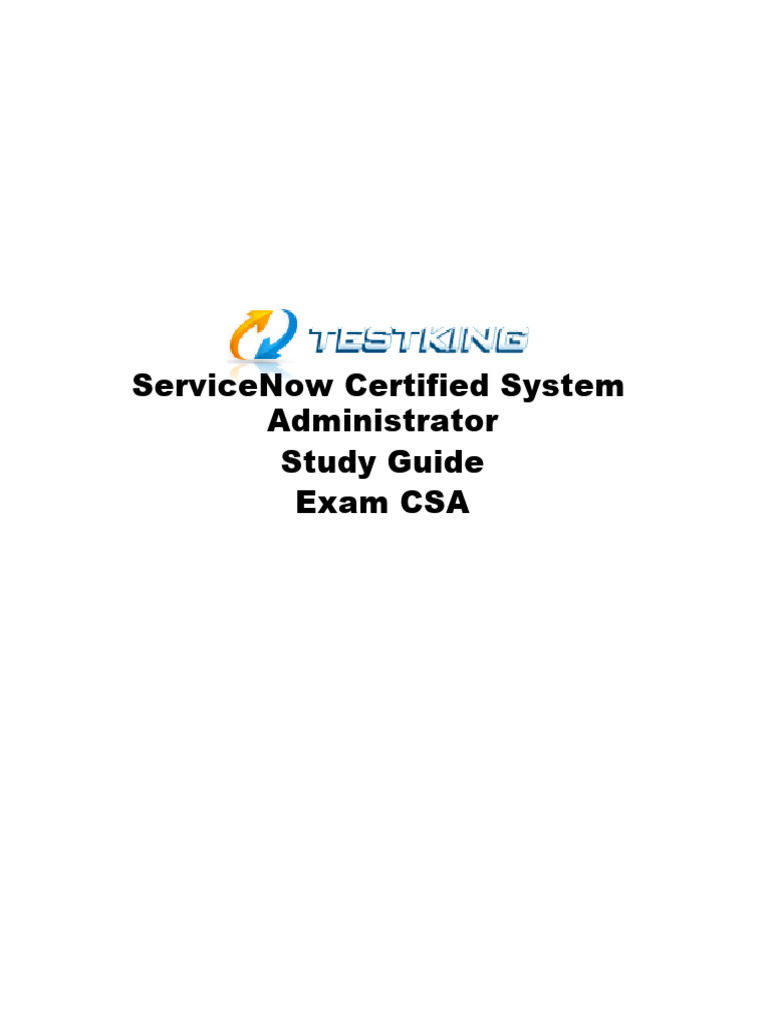 ServiceNow CSA | PDF | Vocational Education | Qualifications