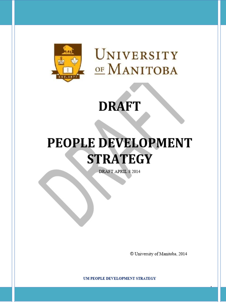 Draft People Development Strategy | PDF | Leadership | Transformational ...