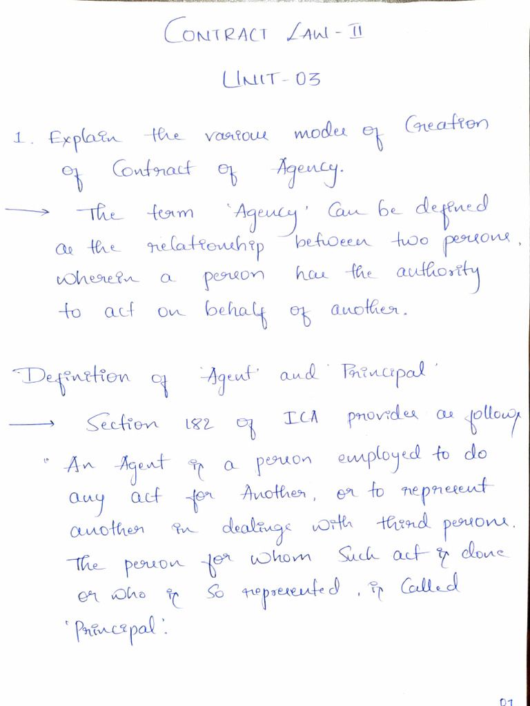 Contract II - Unit - 3 | PDF