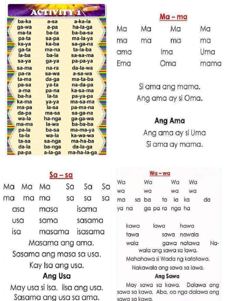 Marungko Booklet | PDF