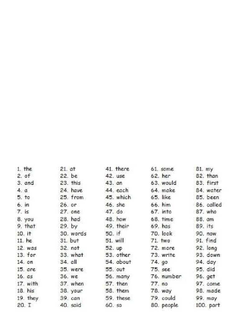 Fry Word & Stories | PDF