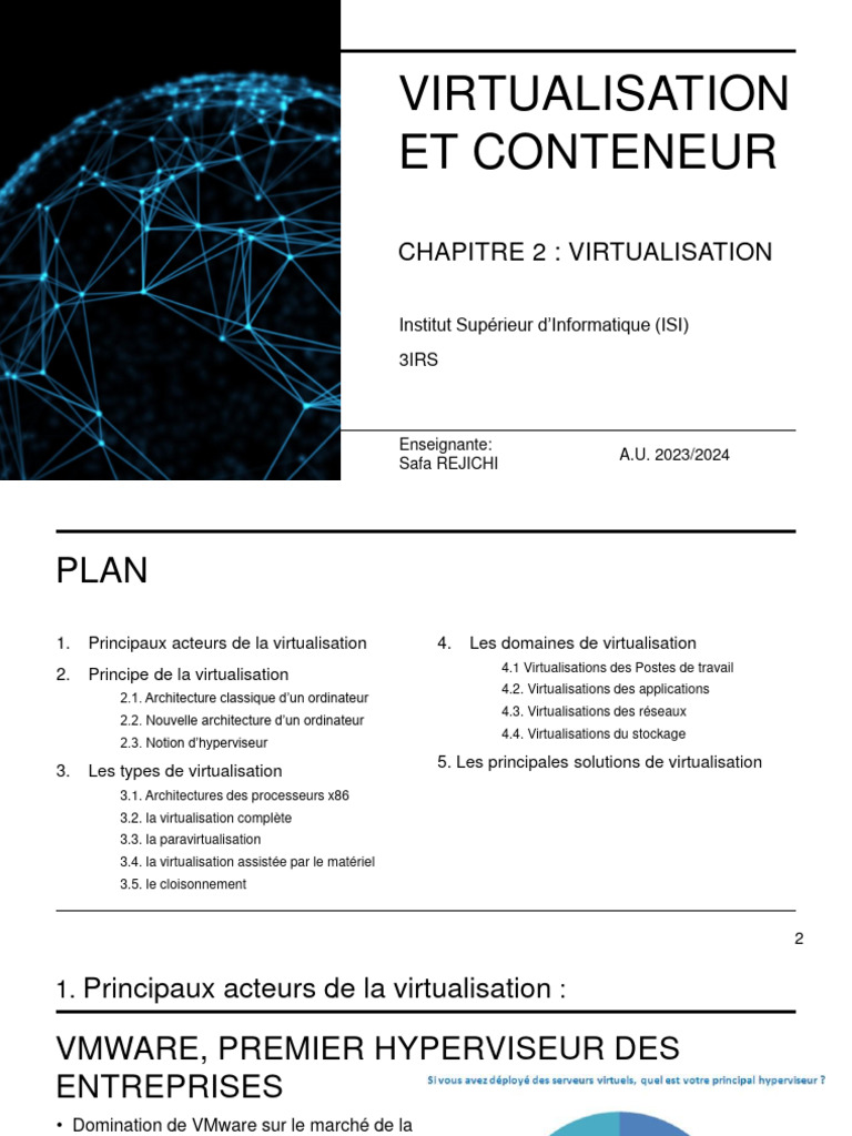 Types et enjeux de la virtualisation | PDF | Virtualisation | Système d ...