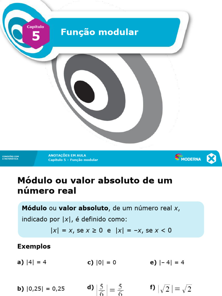 Função Modular e Exercícios | PDF | Equações | Função (Matemática)