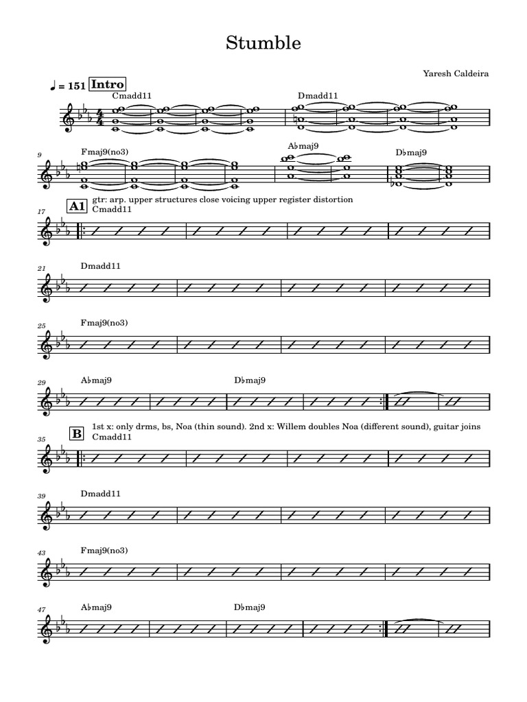 Stumble Sheet v1 | PDF