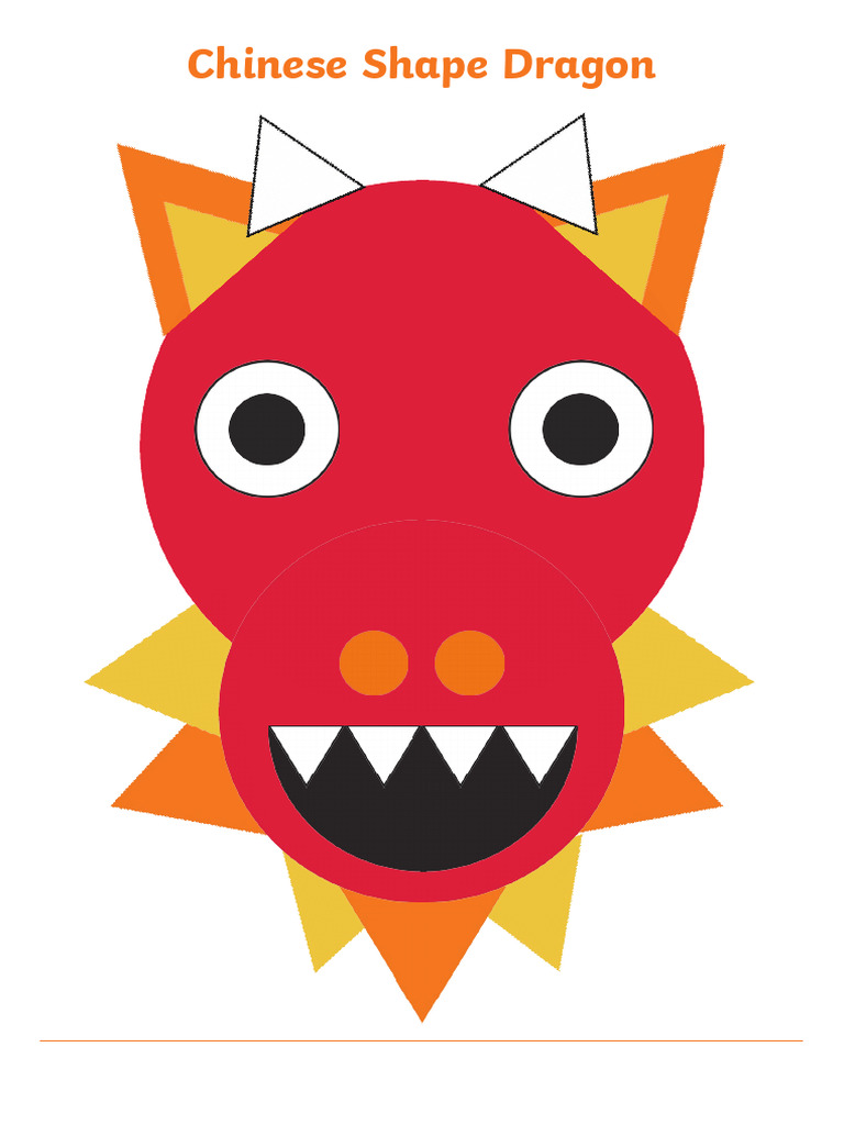 2 D Shapes Project Build A Chinese Dragon | PDF