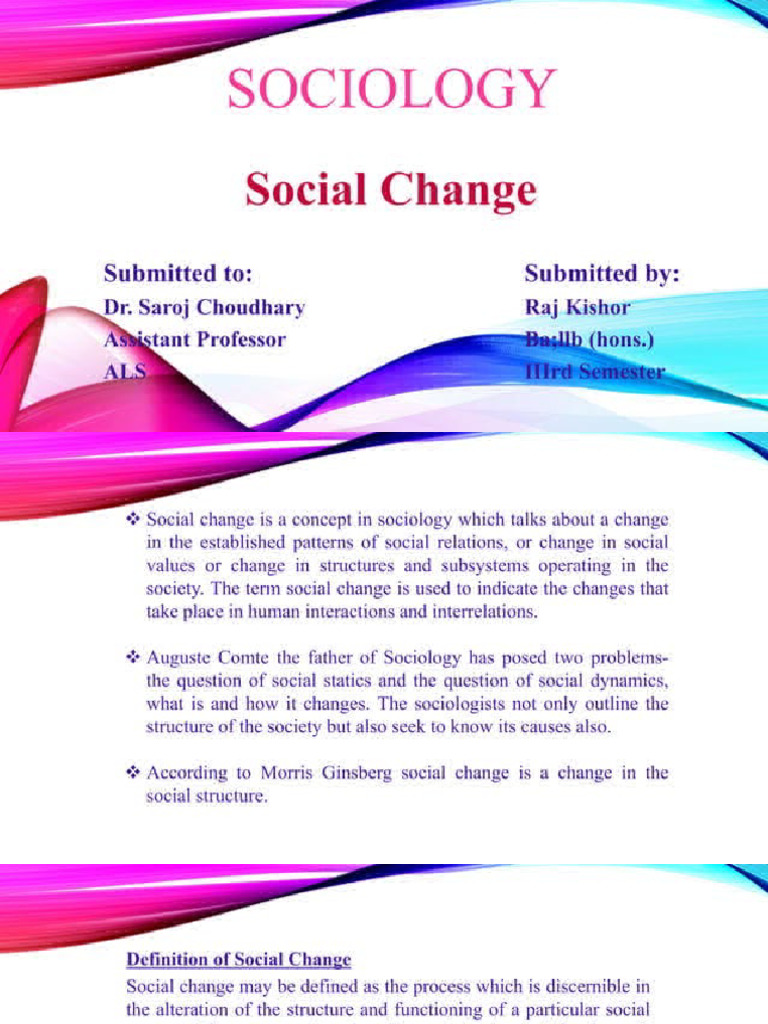 Social Change 53747012 | PDF