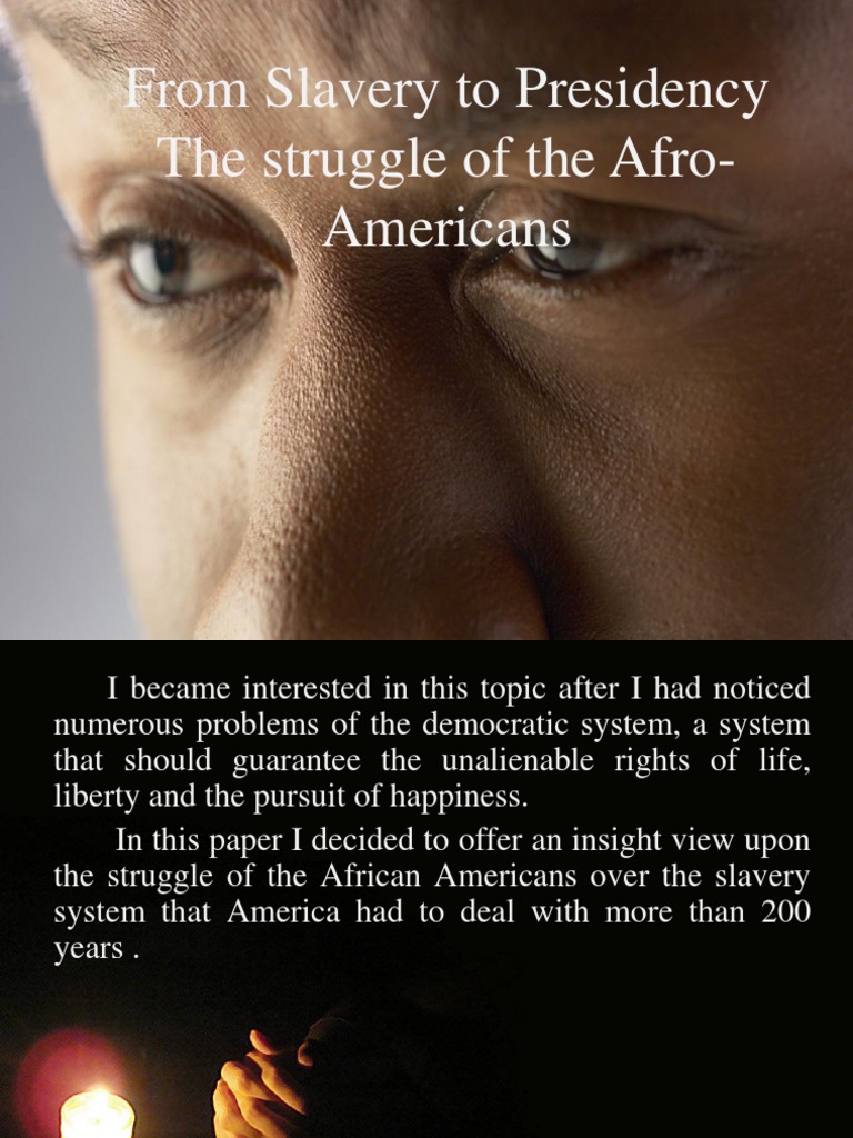 African American Struggle for Equality | PDF | Slavery | African ...