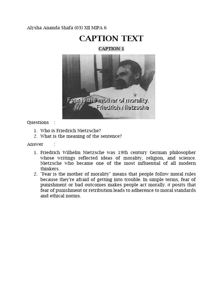 Caption Task Ingwa - Alysha - Xii Mipa 6 | PDF | Science & Mathematics