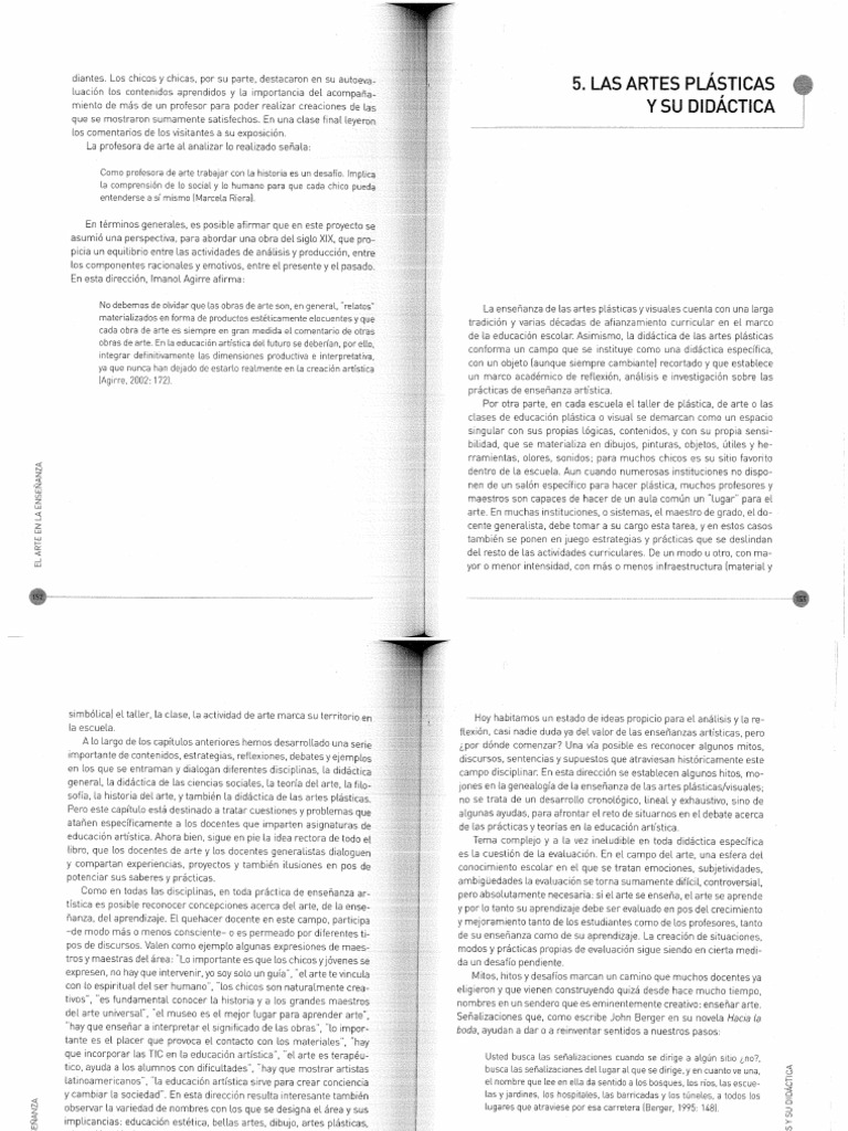 AUGUSTOWSKY Cap 5 El Arte en La Ensenanza | PDF AUGUSTOWSKY Cap 5 El Arte en La Ensenanza | PDF