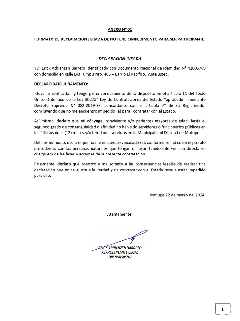 Anexos - Sol.cot. Servicios 2024 | PDF | Documento de identidad | Corrupción política