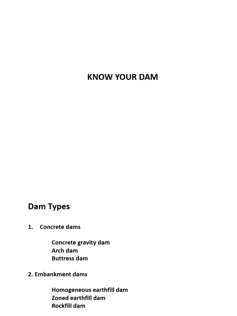 Understanding Minimum Drawdown Level | PDF | Dam | Earth Sciences