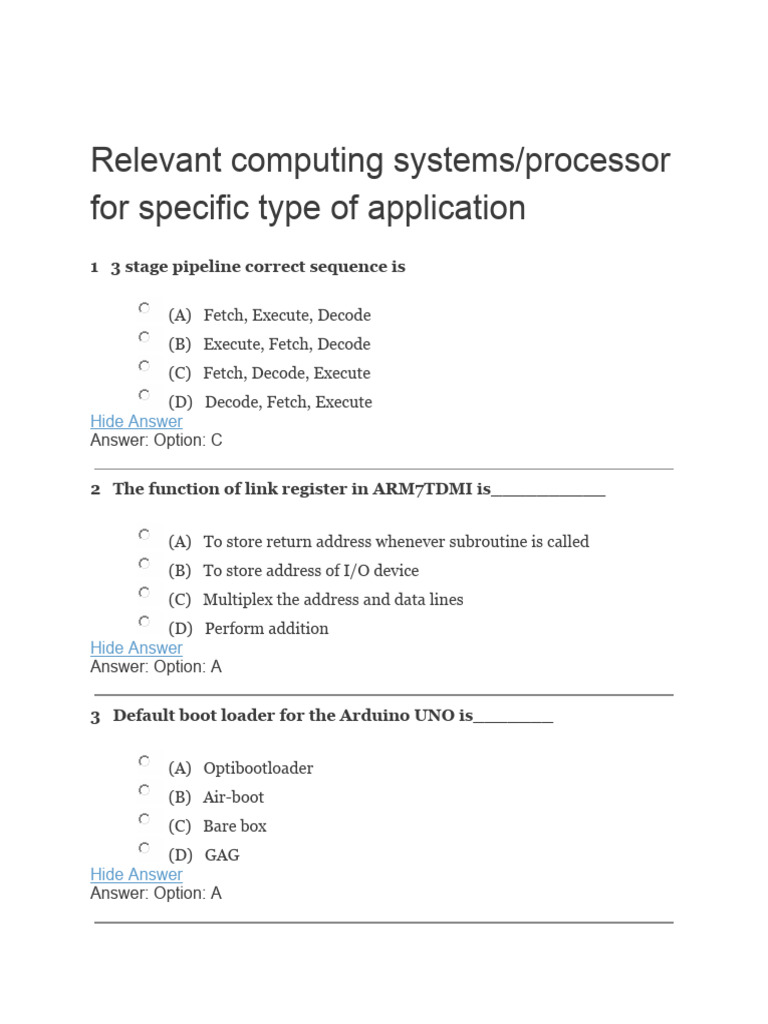 etech1mcq | PDF | Central Processing Unit | System On A Chip