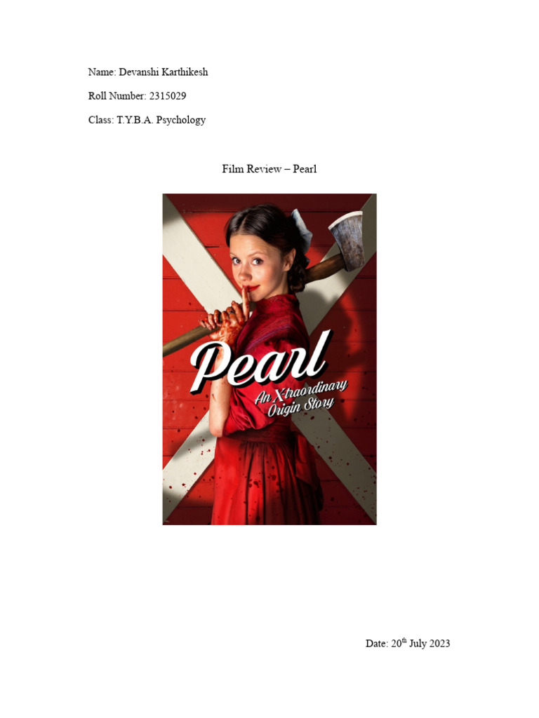 Pearl Movie Review | PDF