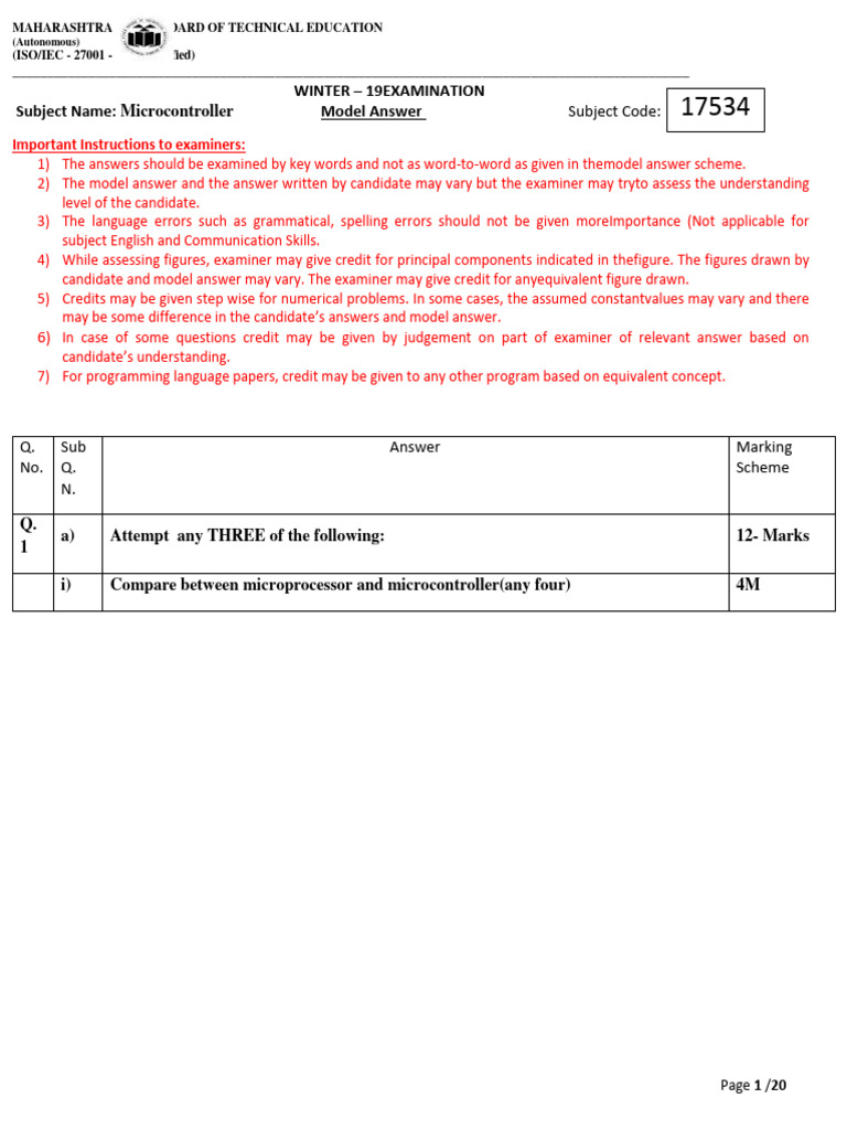 2019 Winter Model Answer Paper (Msbte Study Resources) | PDF | Computer ...