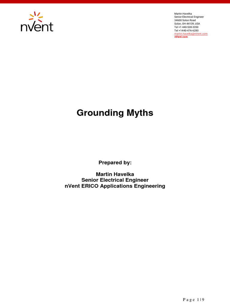 nVent ERICO Grounding Myths | PDF | Corrosion | Electricity
