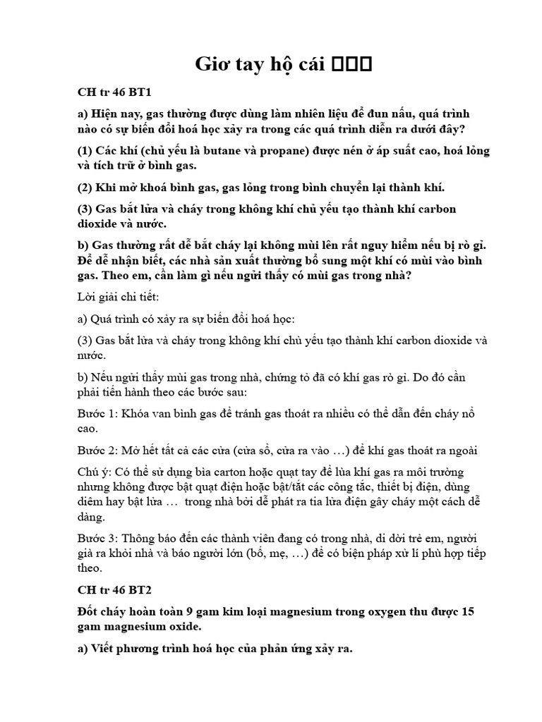 Giơ Tay H Cái ??? | PDF