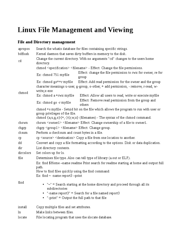 Linux File Management and Viewing | PDF | Zip (File Format) | Computer File