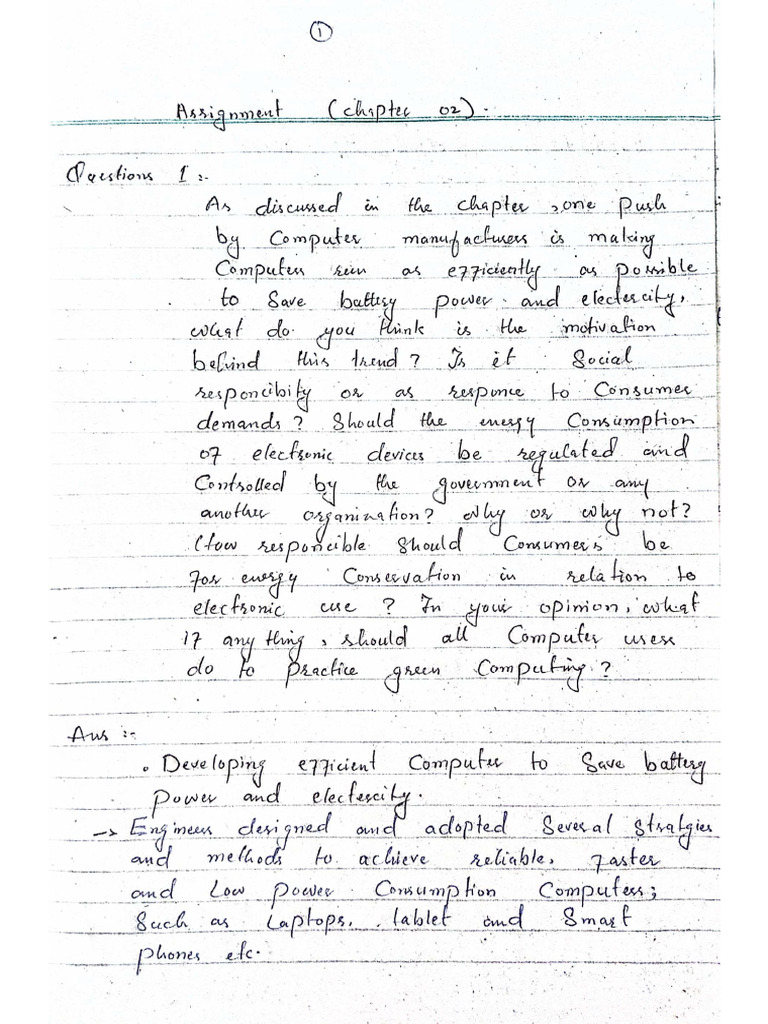 Assignment Chapter 2 | PDF