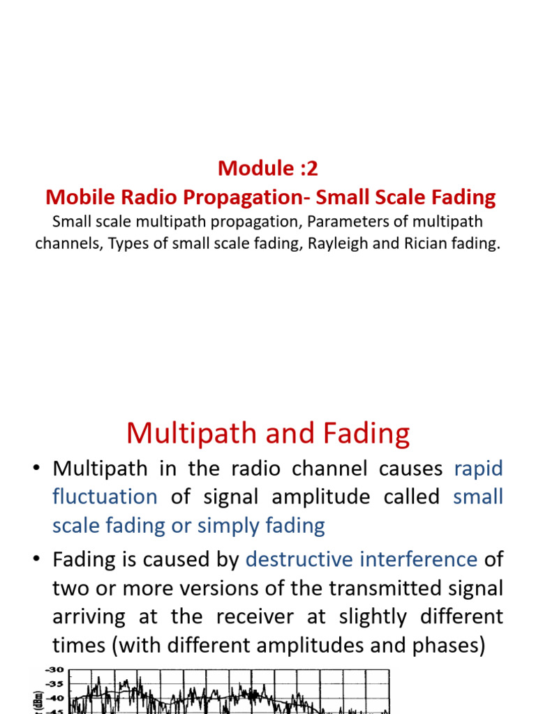 Module 2 Small Scale Fading | PDF | Waves | Bandwidth (Signal Processing)
